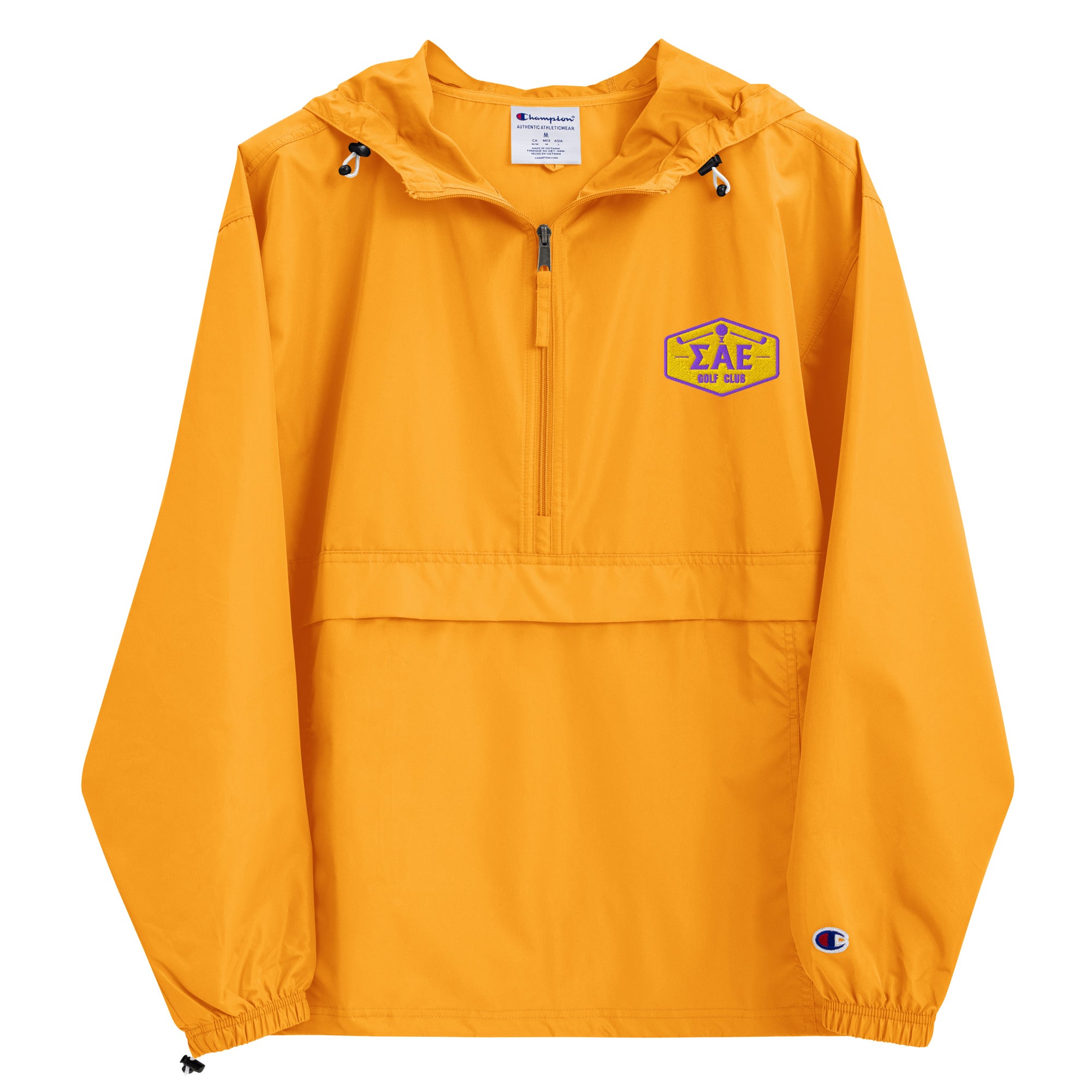 SAE Golf Embroidered Champion Packable Jacket – The Sigma Alpha Epsilon ...