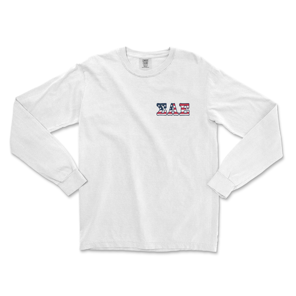 SAE 4th of July Long Sleeve T-Shirt by Comfort Colors – The Sigma Alpha ...